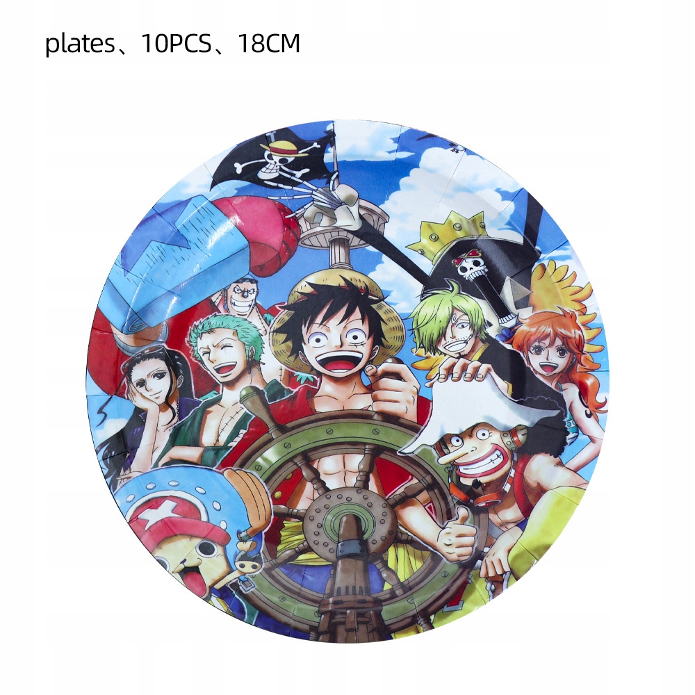 Anime ONE PIECE zastawa stołowa na imprezę ONE PIE - 13425940035 ...
