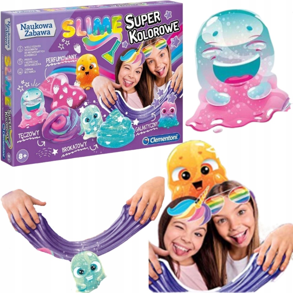 Super kolorowe Slime Naukowa Zabawa CLEMENTONI - 12563964236 ...