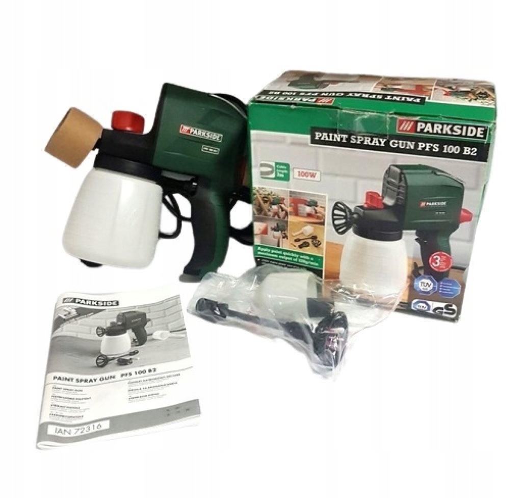 Pistolet malarski Parkside PFS 100 B2 100W - 13149518653 - oficjalne ...