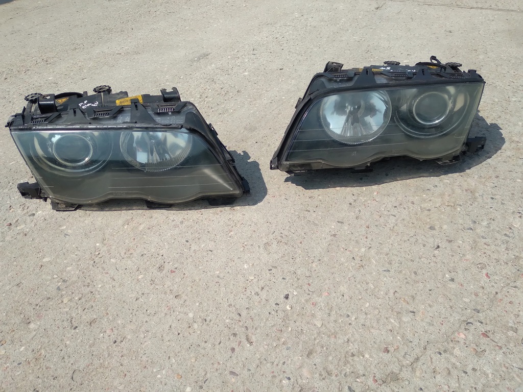 BMW E46 lampy przód komplet xenon bosch przedlift - 12154070321 - oficjalne archiwum Allegro