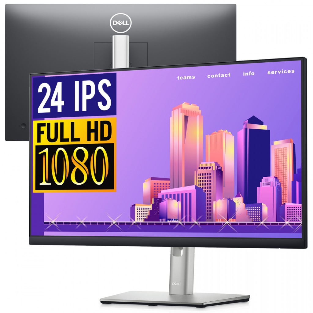 MONITOR DELL 24 CALE P2422H IPS 1920x1080 FULL HD - 12540261828 ...