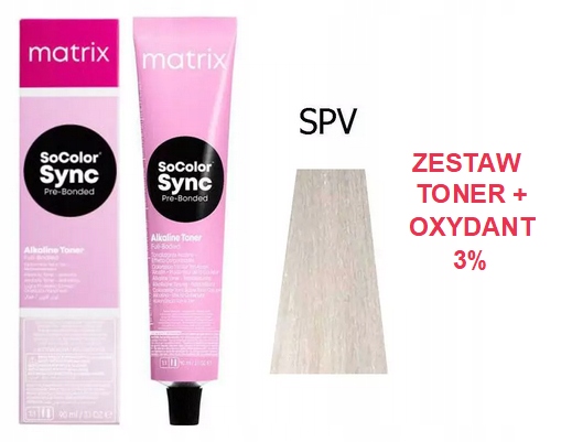 Matrix Color sync SPV pre-bonded toner + oxydant - 11948086905 ...