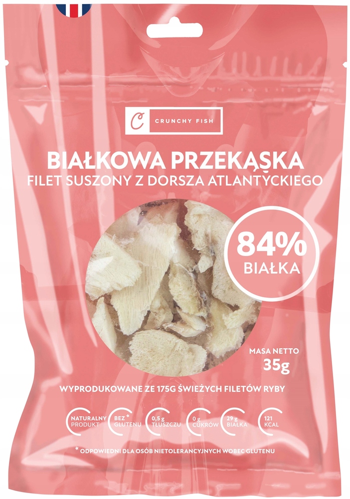 Filet Suszony Dorsz BIAŁKO RYBA Suszona do Piwa - 12083248590 ...