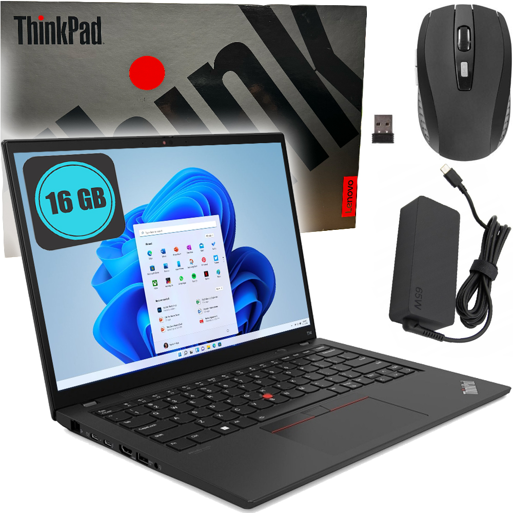 LENOVO T14 i5-10210 16GB 256SSD FHD PK W11Pro - 12956486299 - oficjalne ...
