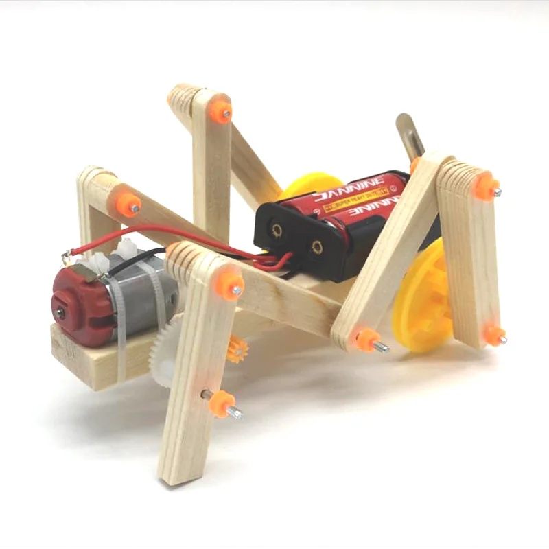 DIY Kit Experiment Crawling Robot Spider Electronic Kids Educational ...