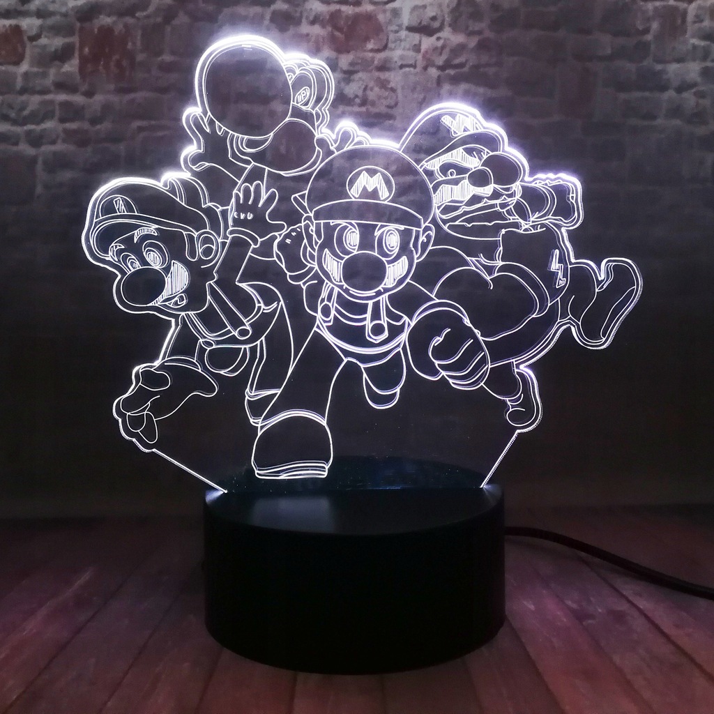 LAMPKA NOCNA 3D SUPER MARIO PILOT PREZENT - 11478313706 - oficjalne ...