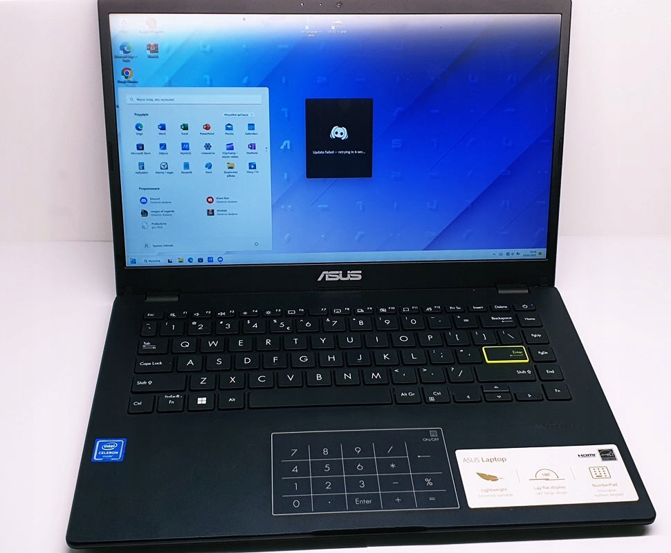 Laptop Asus E410M 14 " Intel Cel 4 GB / 128 - 13094263352 - oficjalne ...