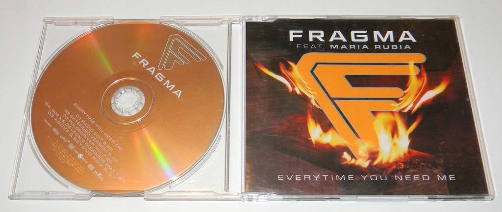 Fragma - Everytime You Need Me 2001 MAXI CD - 12662459524 - oficjalne ...