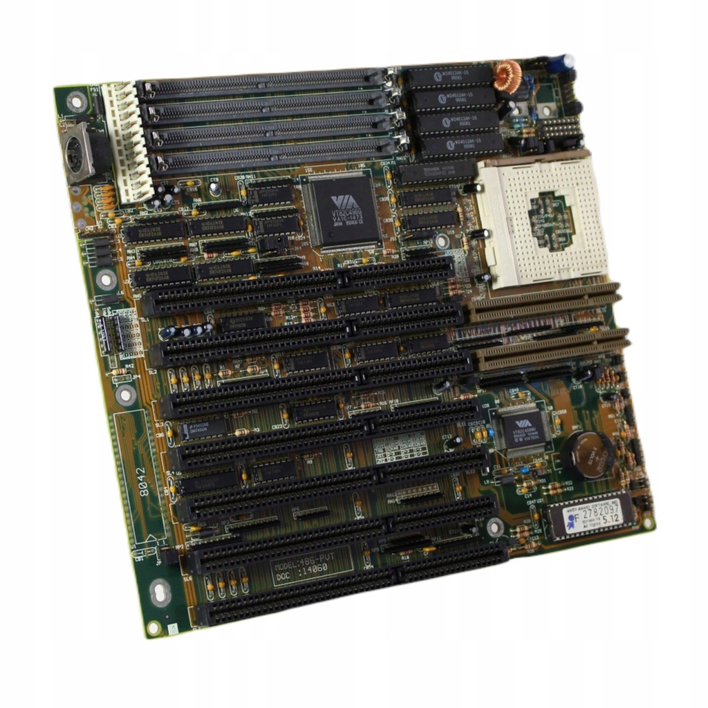 Płyta główna 486-PVT AT Socket 3 - 12619209266 - oficjalne archiwum Allegro
