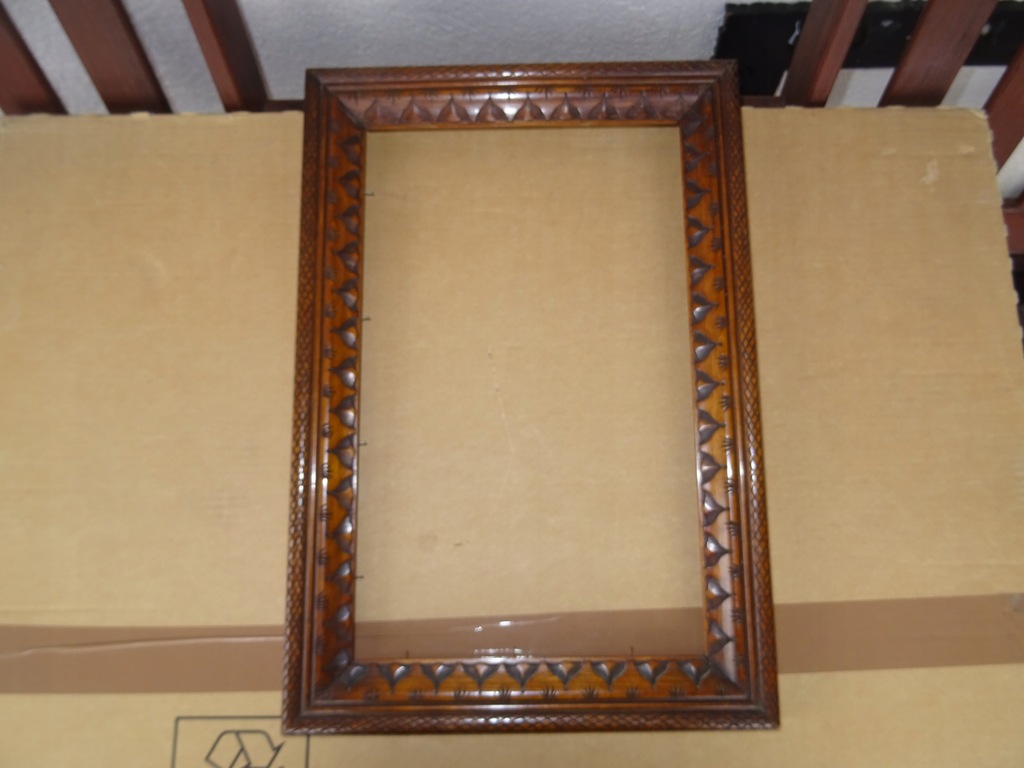 STARA RAMA DREWNIANA na obraz foto NIEMCY rzezbiona - 14448559067 ...