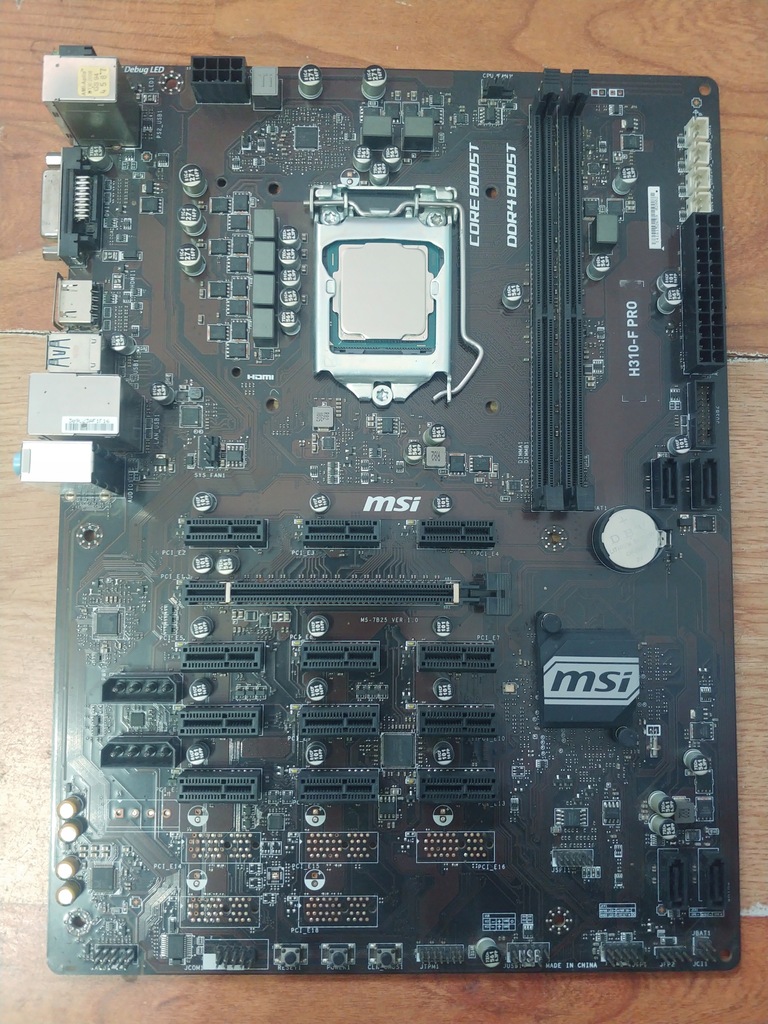 Płyta główna MSI H310-F PRO ATX mining - 13765223615 - oficjalne ...