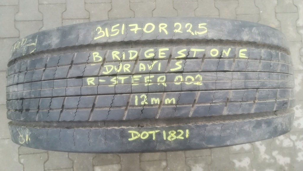 Opona 315/70R22,5 BRIDGESTONE DURAVIS R-STEER 002 - 12017219894 - oficjalne archiwum Allegro