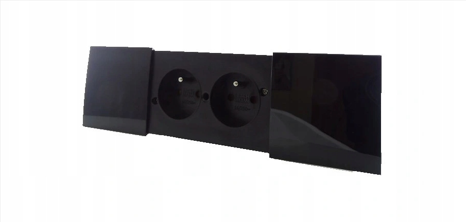 BACHMANN DUE CZARNY 2 gniazdka UTE blatowe - 11074800282 - oficjalne archiwum Allegro