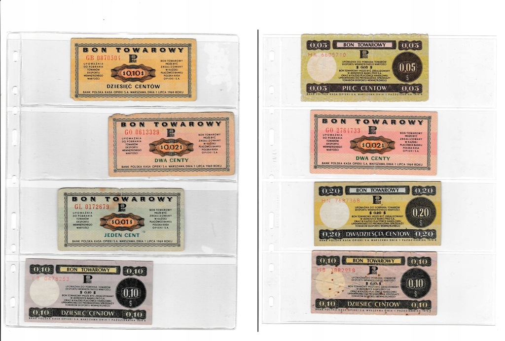 PEWEX BONY TOWAROWE KOLEKCJA 8 SZTUK PRL Centy - 13703629199 ...