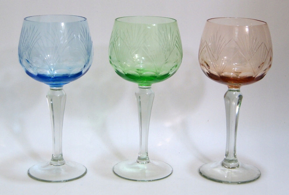 STARE, KRYSZTAŁOWE KIELISZKI- REMERY- kpl 3 szt - 12544272496 - oficjalne archiwum Allegro