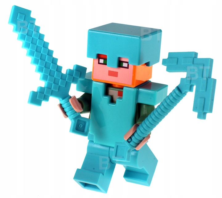 LEGO Minecraft Alex figurka zbroja diament UNIKAT - 9904282408 ...