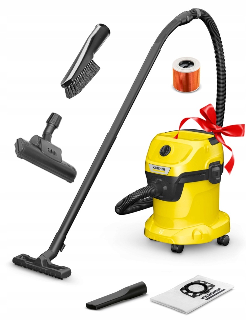 Odkurzacz Karcher WD3 + ZESTAW XXL ~~MODEL 2022~~ - 11758576298 - oficjalne archiwum Allegro