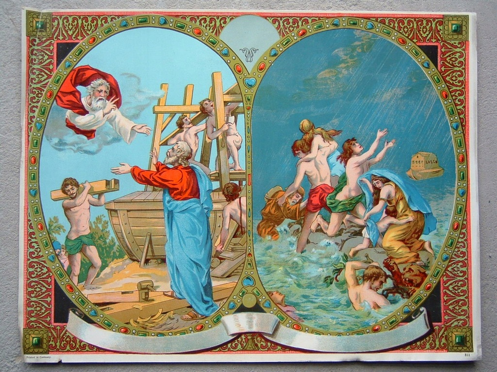 POTOP Oleodruk chromolitografia obraz - 9022690014 - oficjalne archiwum ...