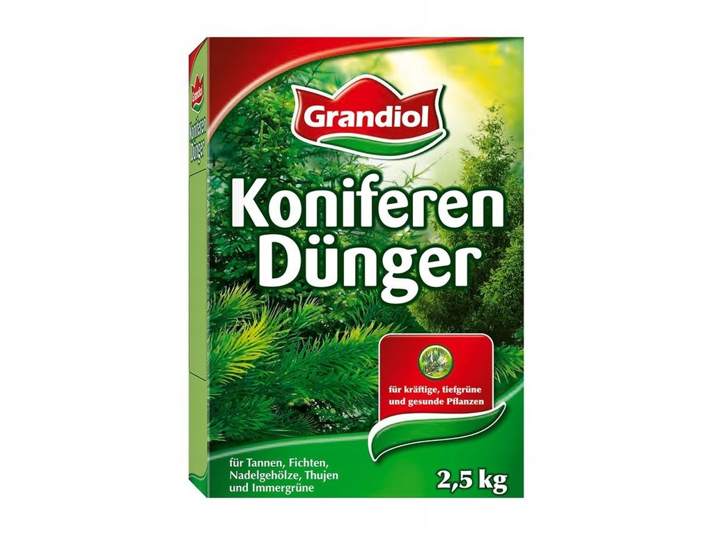 Nawóz GRANDIOL granulat DO IGLAKÓW DRZEWA KRZEWY IGLASTE 2,5 kg ...