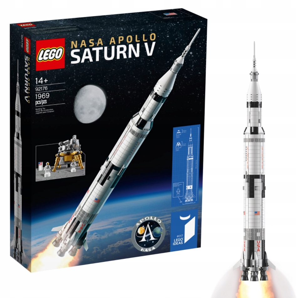 LEGO Ideas - Rakieta NASA Apollo Saturn V (92176) - 10758253633 ...