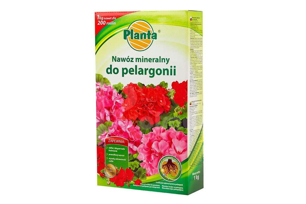 Nawóz mineralny do kwiatów pelargonii Planta 1kg - 12883433388 - oficjalne archiwum Allegro