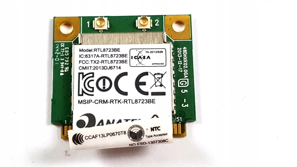 KARTA WIFI REALTEK ACER MODEL: RTL8723BE - 12999081267 - oficjalne ...