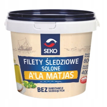 Filety śledziowe solone a'la matjas SEKO 400/800g - 12953055135 ...