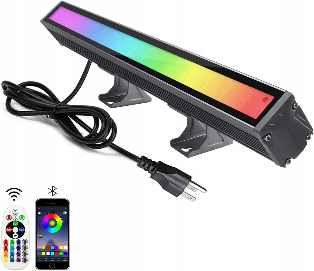 LISTWA PODŚWIETLANA LED RGB 48W Z PILOTEM - 13983009528 - oficjalne ...