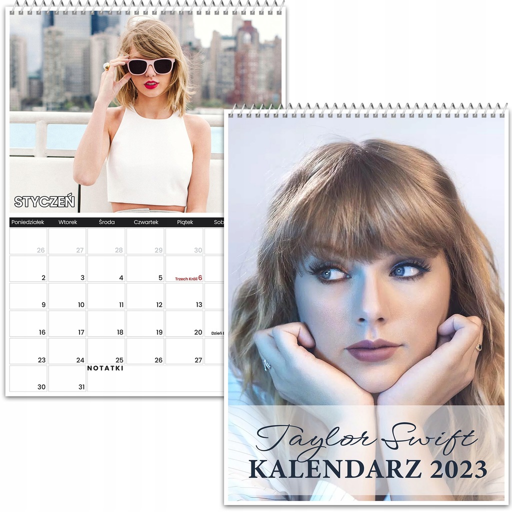 KALENDARZ ŚCIENNY A3 TAYLOR SWIFT 2023 Y2 - 12889229798 - oficjalne ...