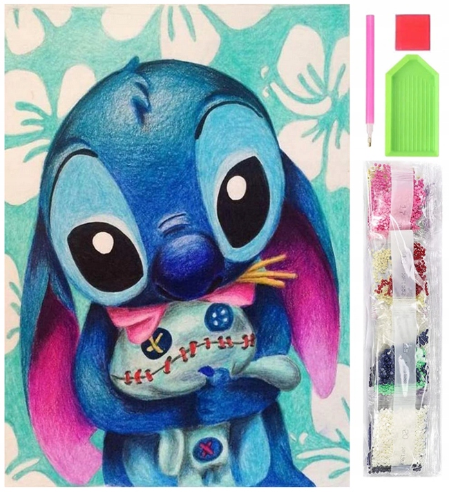 MOZAIKA DIAMENTOWA Haft ZESTAW 5D STITCH I STRUPKA - 12355491870 ...