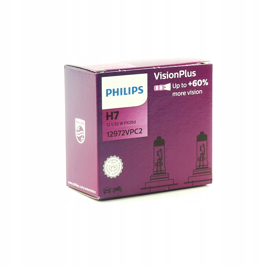 PHILIPS H7 12V VisionPlus Vision Plus - 12108027482 - oficjalne archiwum Allegro