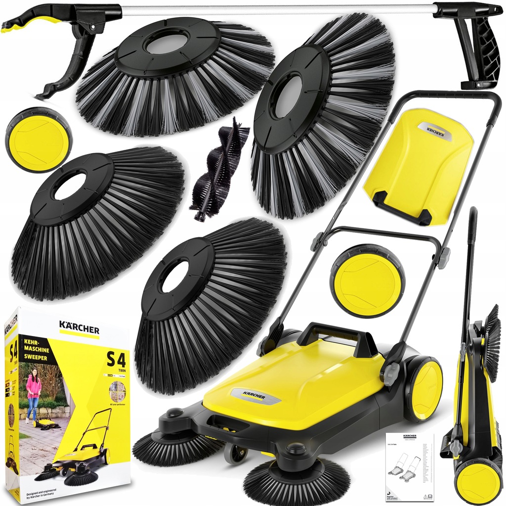 KARCHER S 4 TWIN ZAMIATARKA 5 SZCZOTEK CHWYTAK ALL - 9542211770 - oficjalne archiwum Allegro