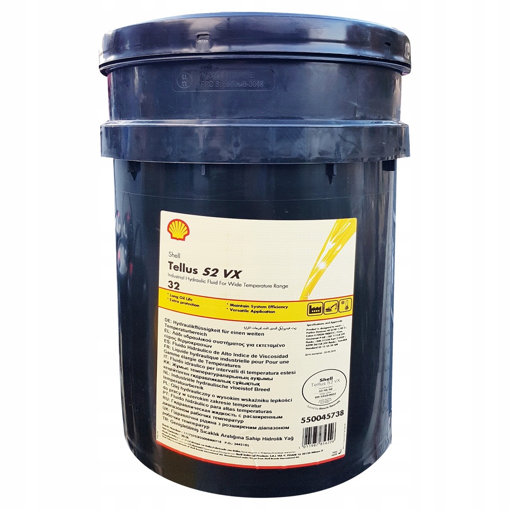 OLEJ HYDR. SHELL VG32 DIN 51524 część 3 HVLP 20L - 7837985479 ...