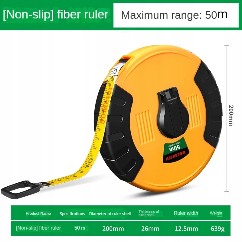 Soft Tape Measure 20/30/50m Accurate Measuring Tape with Double Scales ...