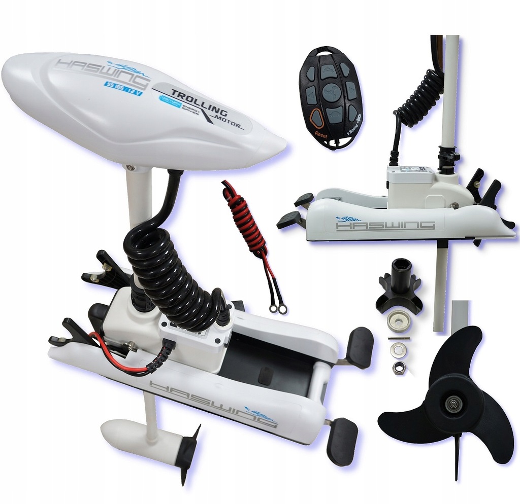 SILNIK dziobowy Haswing Cayman B55 12V Pilot BIAŁY - 9550188720 - oficjalne archiwum Allegro