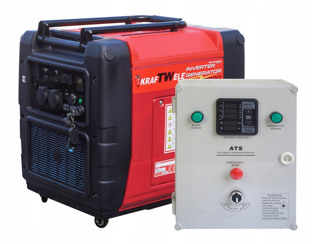 Agregat prądotwórczy KrafTWele i9000 9 kVA ATS SZR - 12455716853 - oficjalne archiwum Allegro