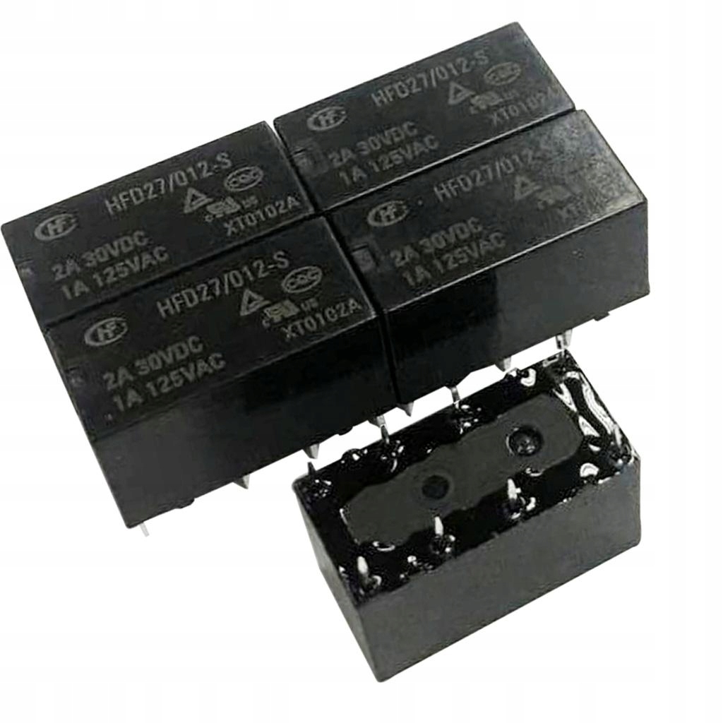 5pcs PCB Mount Signal Relays DC DPDT 8 Pin Mini Power Relay 12V ...