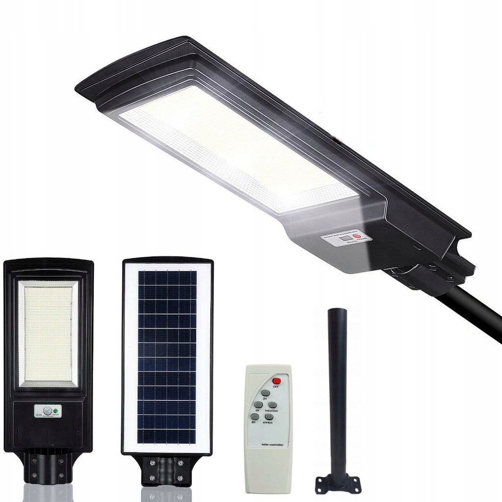 LAMPA ULICZNA LATARNIA SOLARNA 480W PILOT+UCHWYT - 10487669376 - oficjalne archiwum Allegro