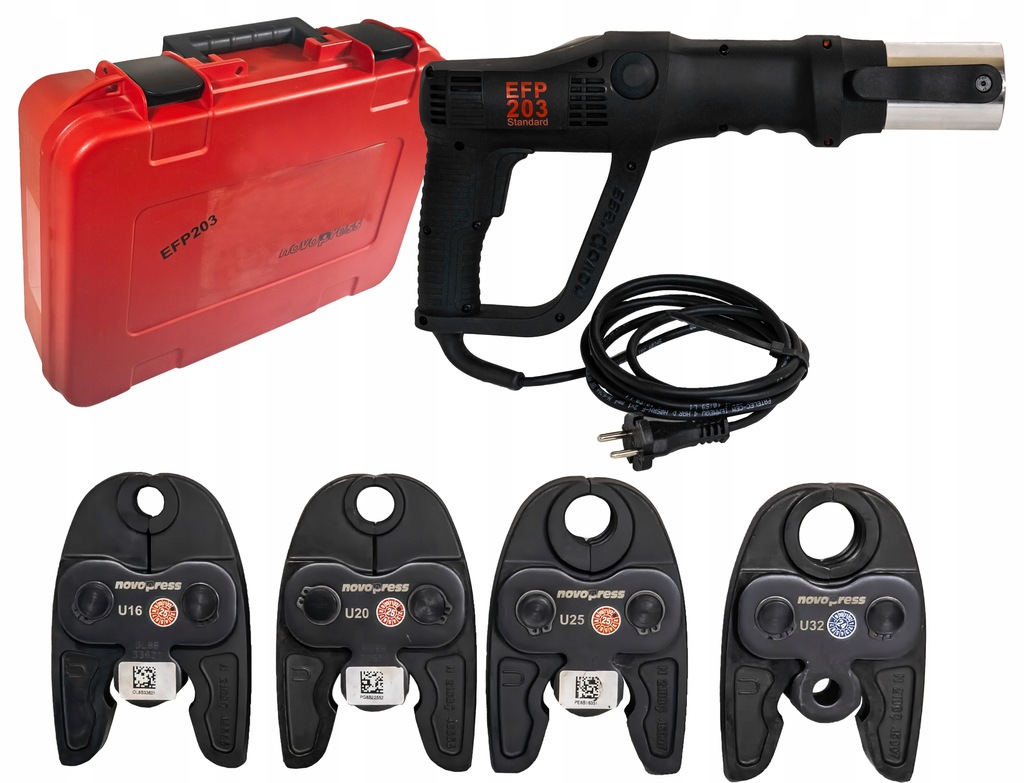 ZACISKARKA PRASA SIECIOWA ELEKTRYCZNA DO RUR ALU PEX 16-32 NOVOPRESS ...