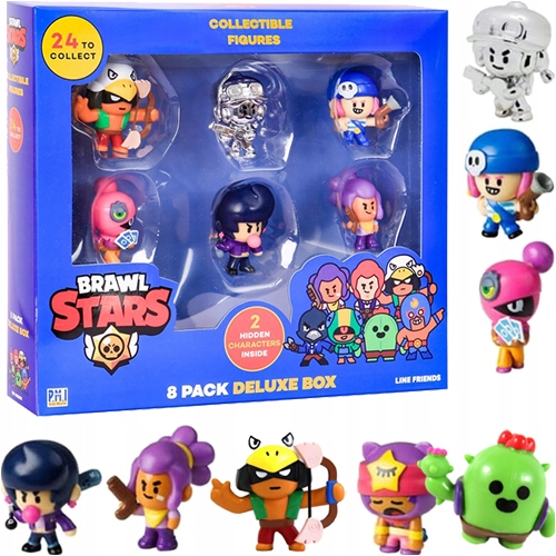 BRAWL STARS FIGURKI KOLEKCJONERSKIE 8-PAK SANDY SPIKE SHELLY TARA ...
