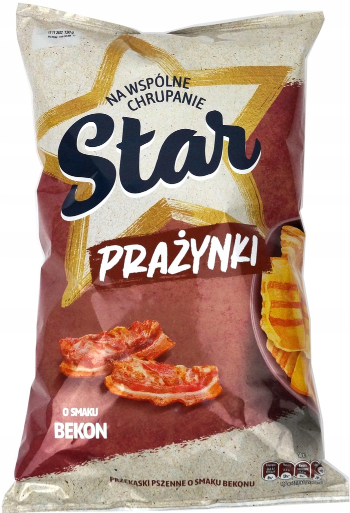 Star Prażynki Chipsy Bekon Bekonowe 130 g - 10891831141 - oficjalne ...