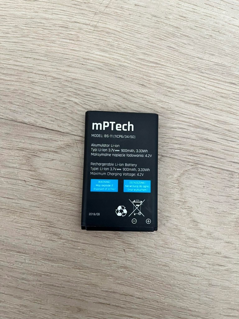 Bateria mPTech 900 mAh Myphone 6310 BS11 - 13970834156 - oficjalne archiwum Allegro