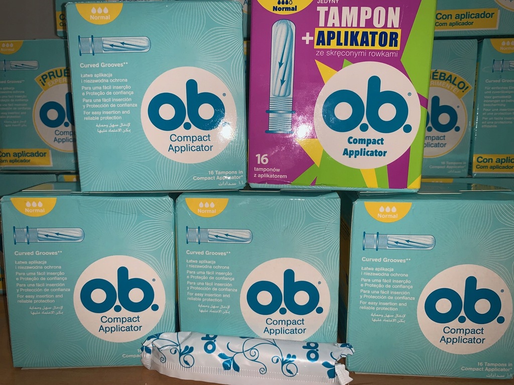 Tampony O.B. OB Compact Normal Applicator 16 sztuk - 11081760827 ...