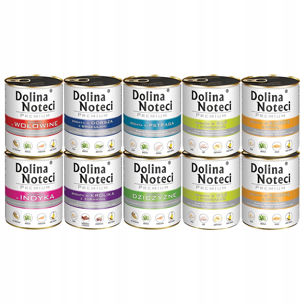 Dolina Noteci Premium Zestaw mix smaków 10x800g - 12950586843 - oficjalne archiwum Allegro