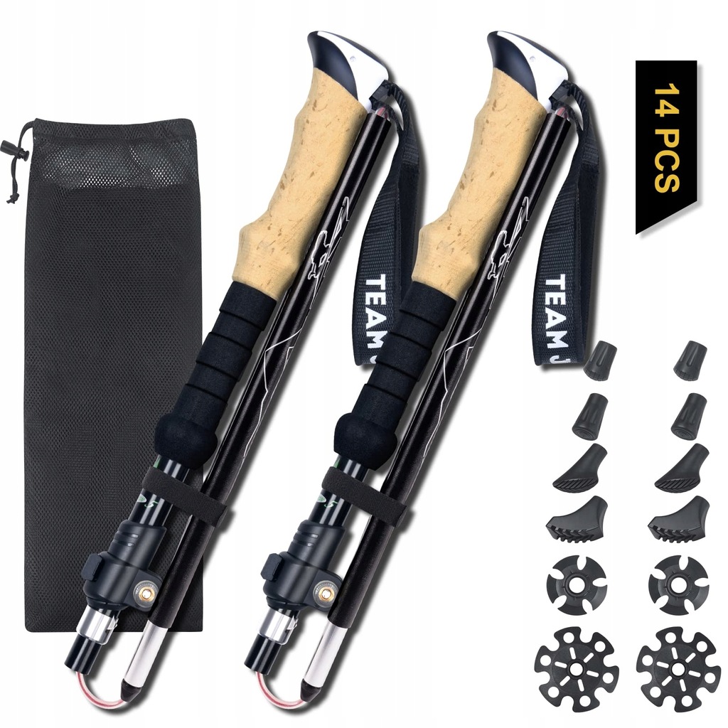 Kijki trekkingowe z korkowym uchwytem - 13893358963 - oficjalne ...