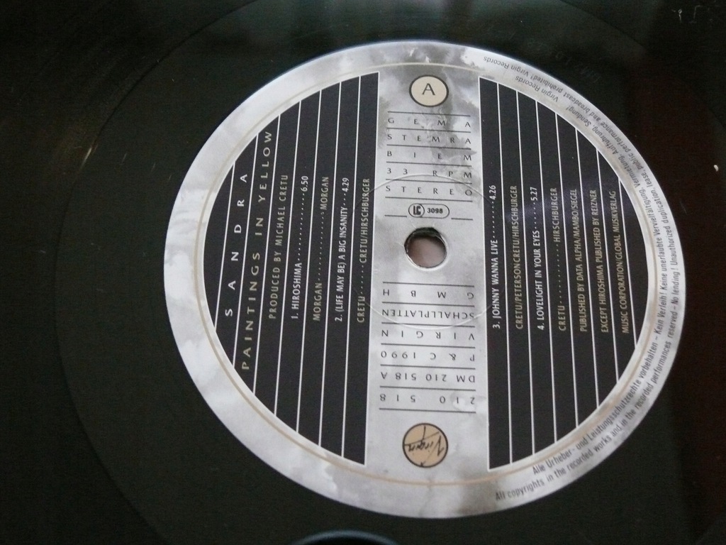 Купить Sandra Paintings In Yellow LP VG: отзывы, фото и характеристики ...
