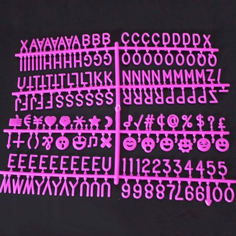 Plastikowa tablica literowa litery zestaw 170 - 11832575186 - oficjalne ...