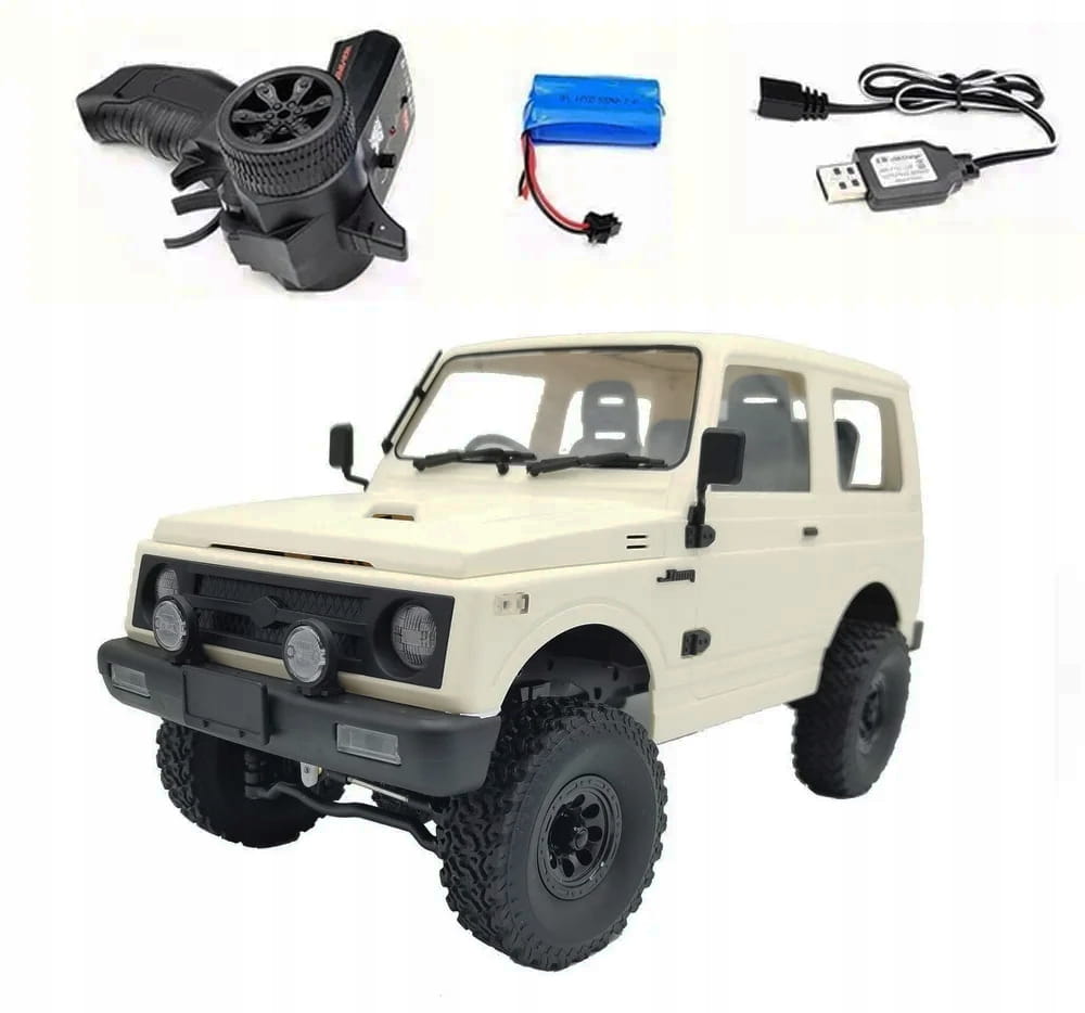 ZDALNIE STEROWANY SAMOCHÓD TERENOWY C74 WPL SUZUKI JIMNY 1:10 4x4 AUTO ...
