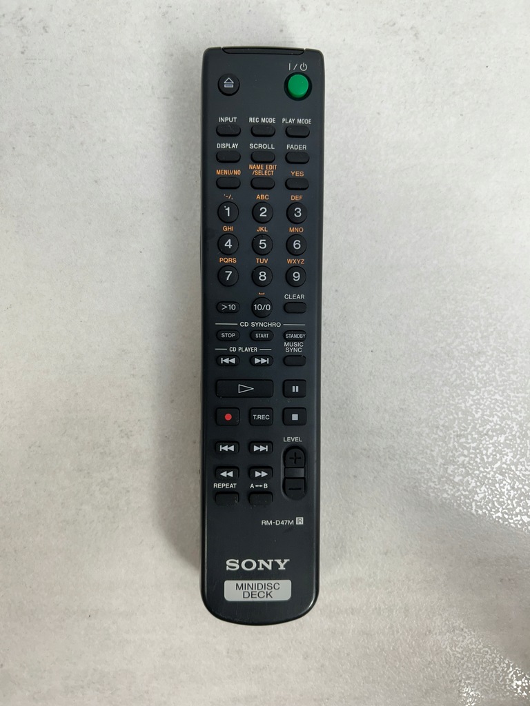 Pilot Oryginalny Sony RM-D47M Minidisc - 14148232133 - oficjalne ...