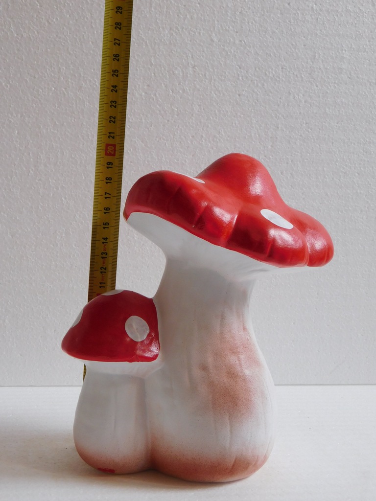 GRZYBEK GRZYBKI MUCHOMOREK FIGURKA OGRODOWA OGRÓD - 10743285355 ...